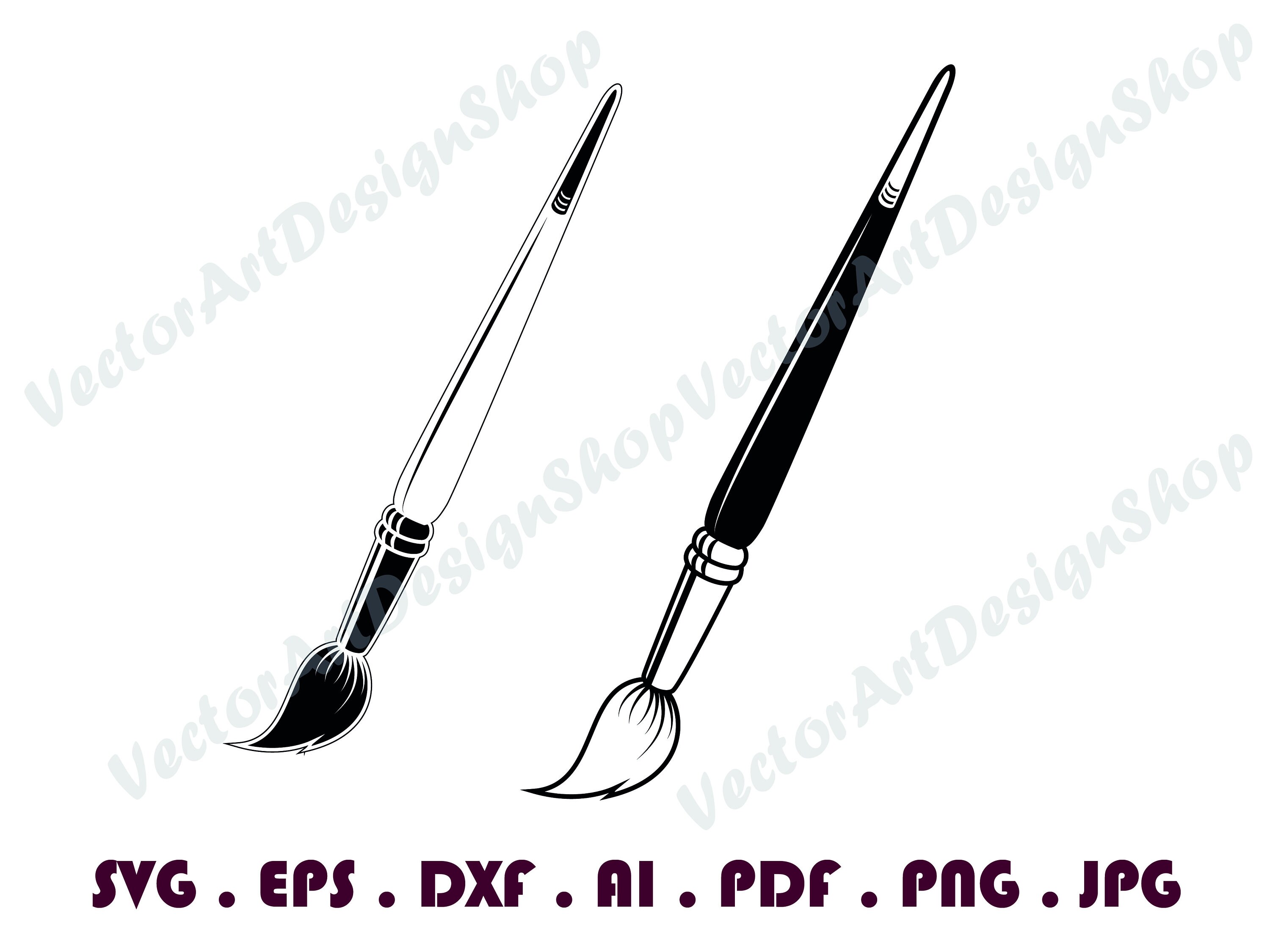 Paint Brush 7 SVG Paint Brush SVG Painting SVG Paint Brush - Etsy UK