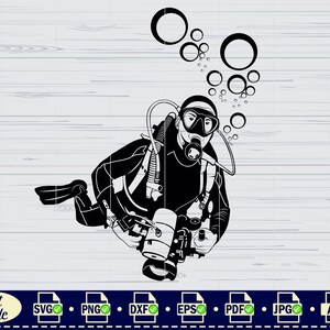 Scuba Diving SVG 2 , Scuba Diver Svg, Scuba Diving Clipart, Scuba ...