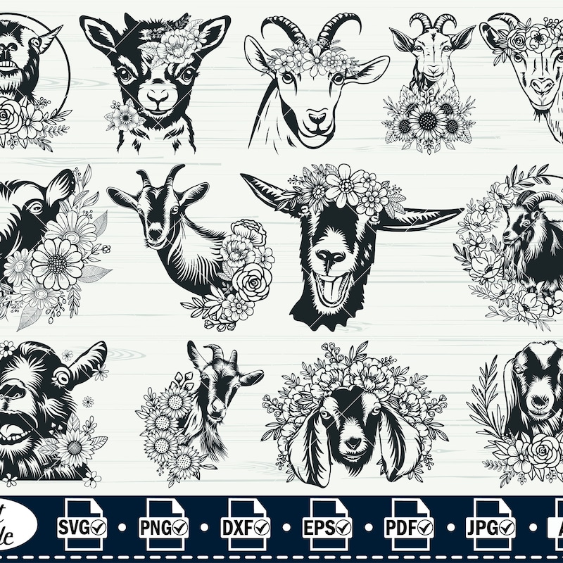 Goat Svg Free - Etsy