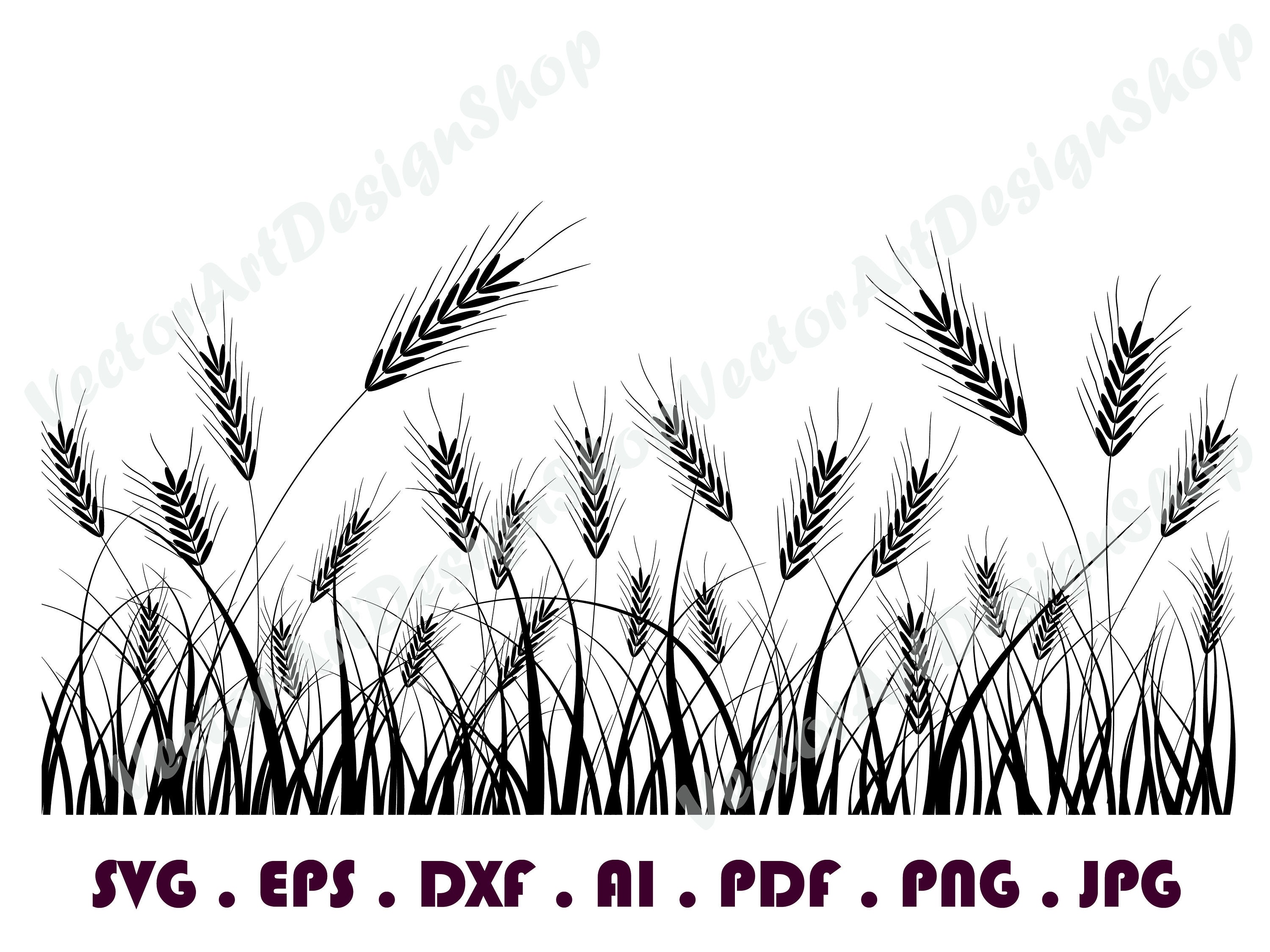 Wheat 3 SVG Wheat Svg Grain Svg Wheat Clipart Wheat Files | Etsy