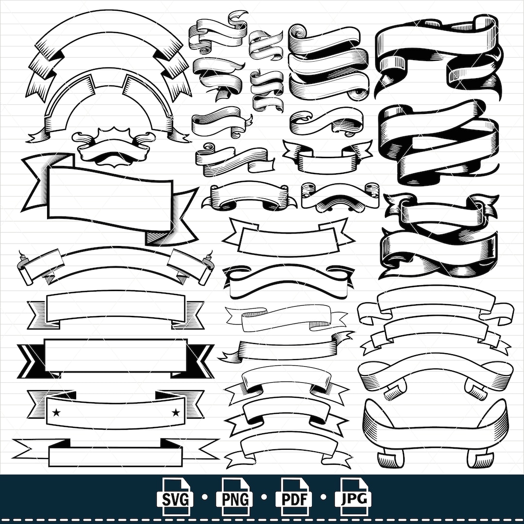 Banner SVG, Banner Svg, Ribbon Svg, Label Svg, Scroll Svg, Banner ...