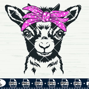 Goat With Bandana SVG: Farm Animal Clipart Bundle (digital Download) - Etsy