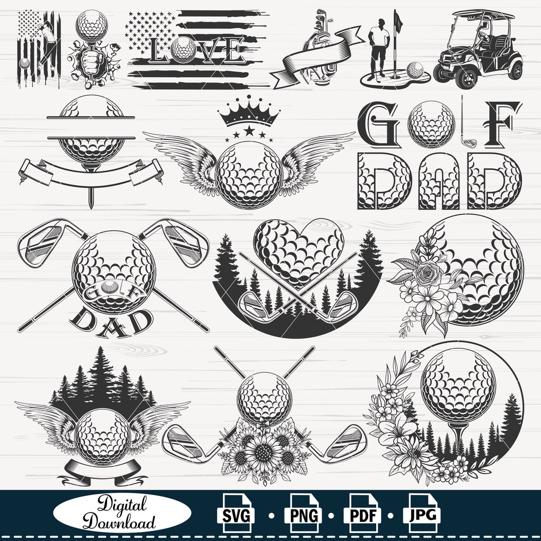 Golf Logo Svg,7, Golfer Svg, Golf Svg, Golfing Svg, Golf Cut Files ...