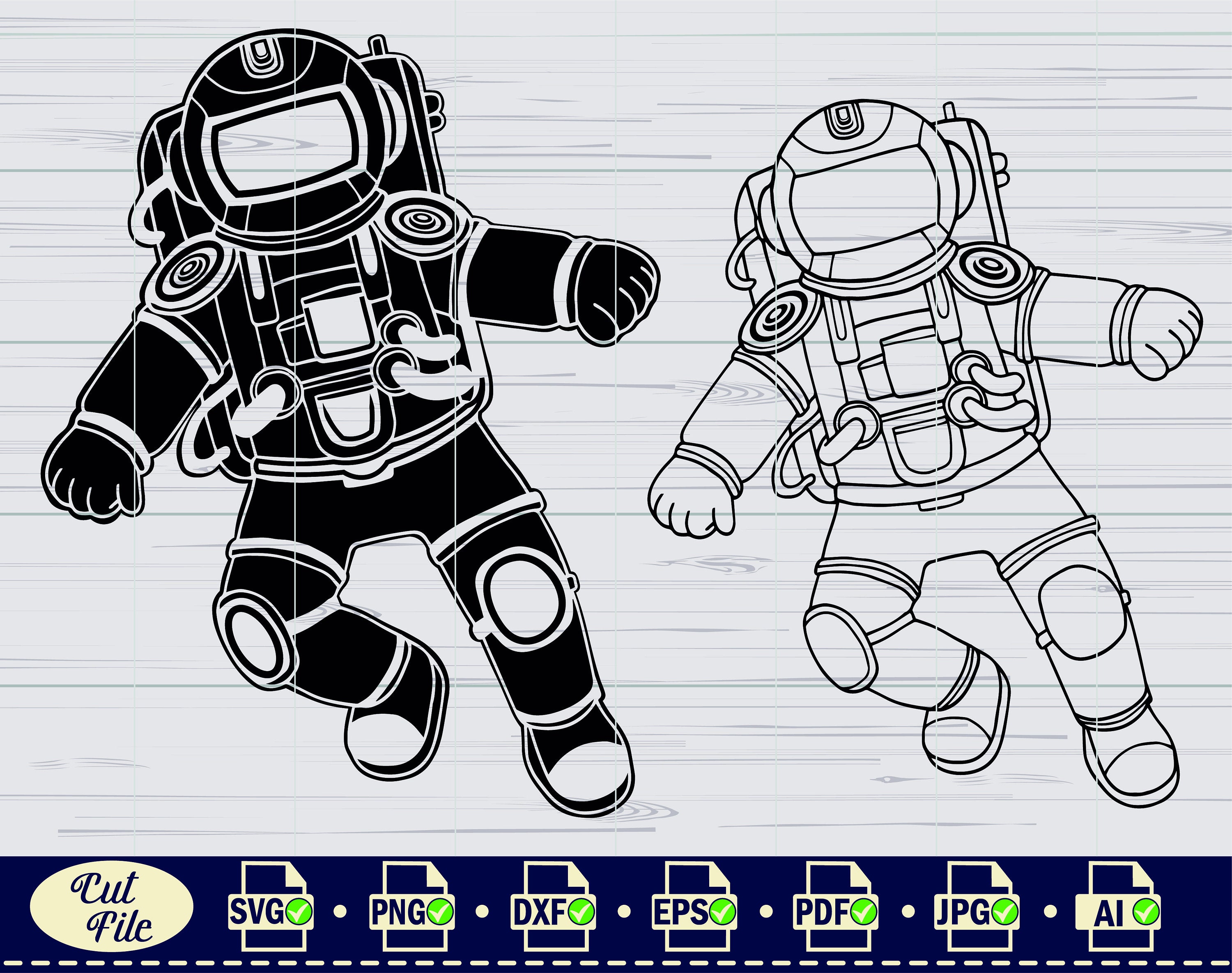 Clipart Astronaut Black And White