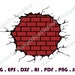 Brick Wall #2 SVG, Brick Wall Svg, Bricks Svg, Brick Wall Clipart ...