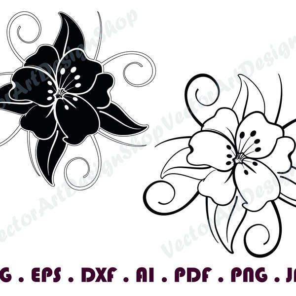Lily Svg - Etsy