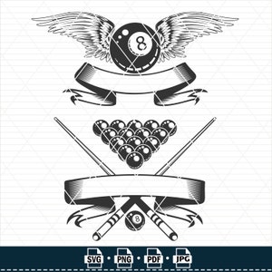 Billiards SVG Bundle: Snooker, Pool Clip Art (digital Download) - Etsy