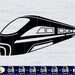 Train SVG ,2, High Speed Train SVG, High Speed Train Clipart, Train ...