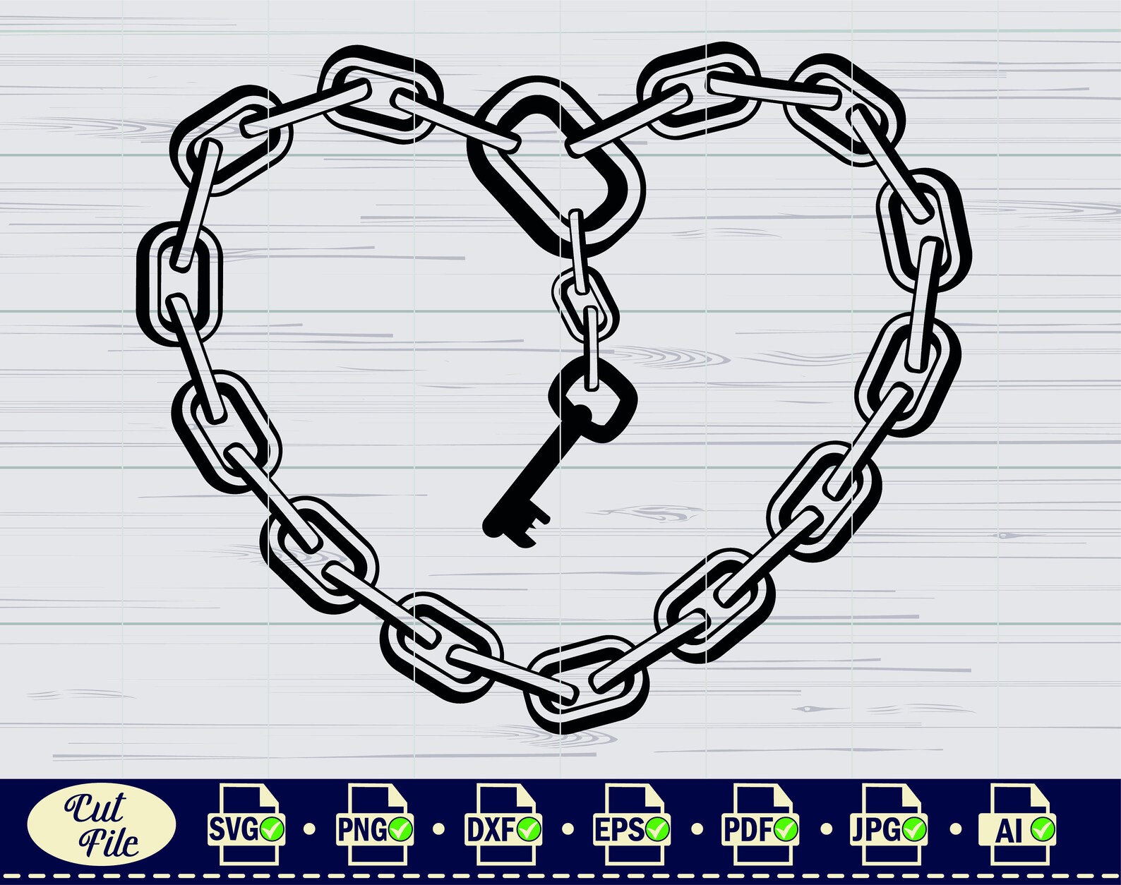Chain SVG 1 , Broken Chain SVG, Chain Clipart, Chain Files for Cricut ...