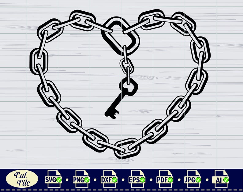 Chain SVG Clipart: Broken Chains, Cricut Cut Files (digital Download ...