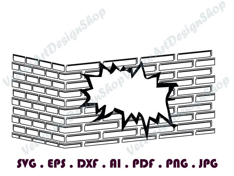 Brick Wall 1 SVG Brick Wall Svg Bricks Svg Brick Wall - Etsy
