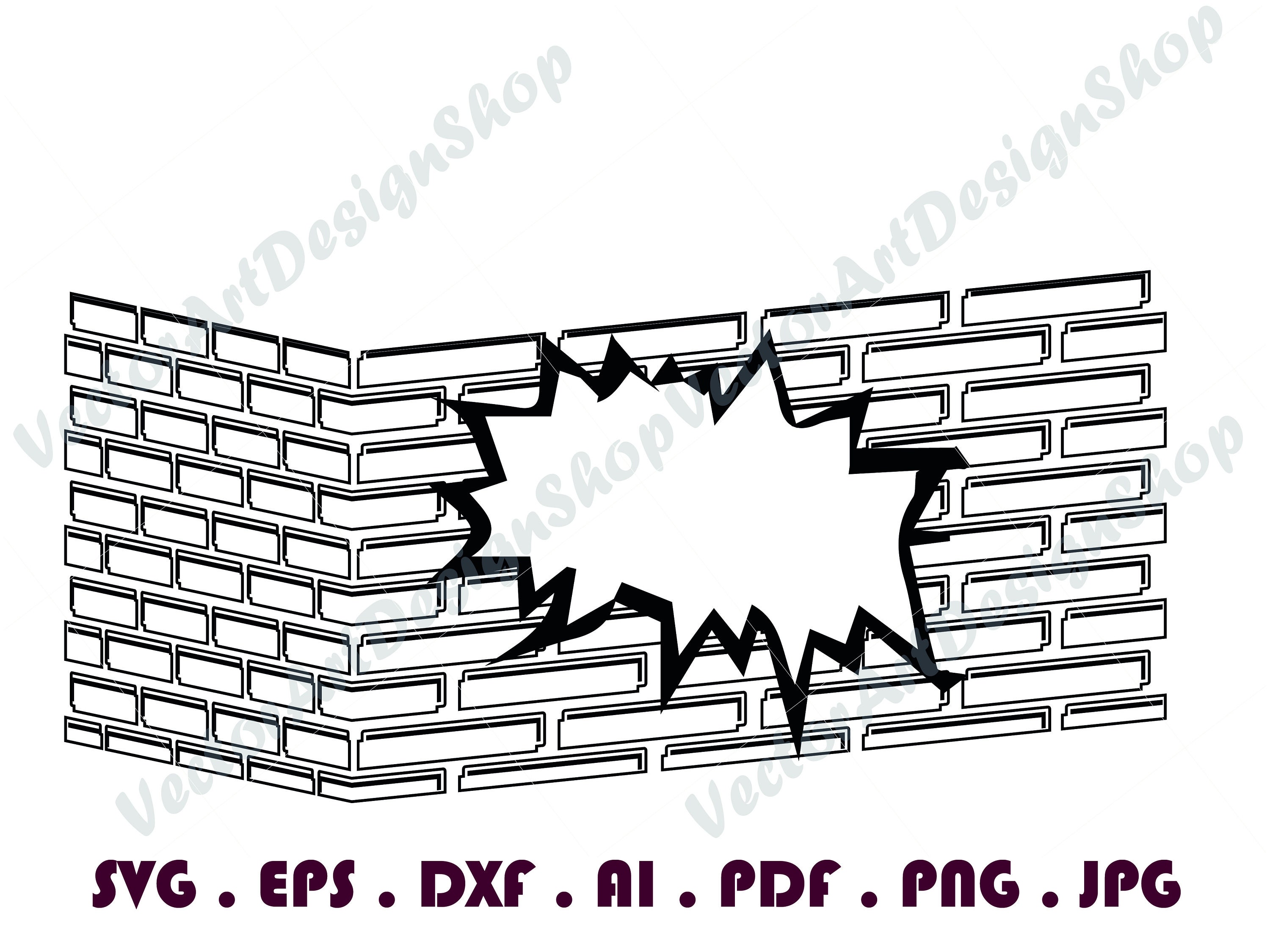Brick Wall 1 SVG Brick Wall Svg Bricks Svg Brick Wall - Etsy