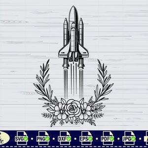 Rocket Launch SVG, Rocket Svg, Space Svg, Rocketship Svg, Space Ship ...