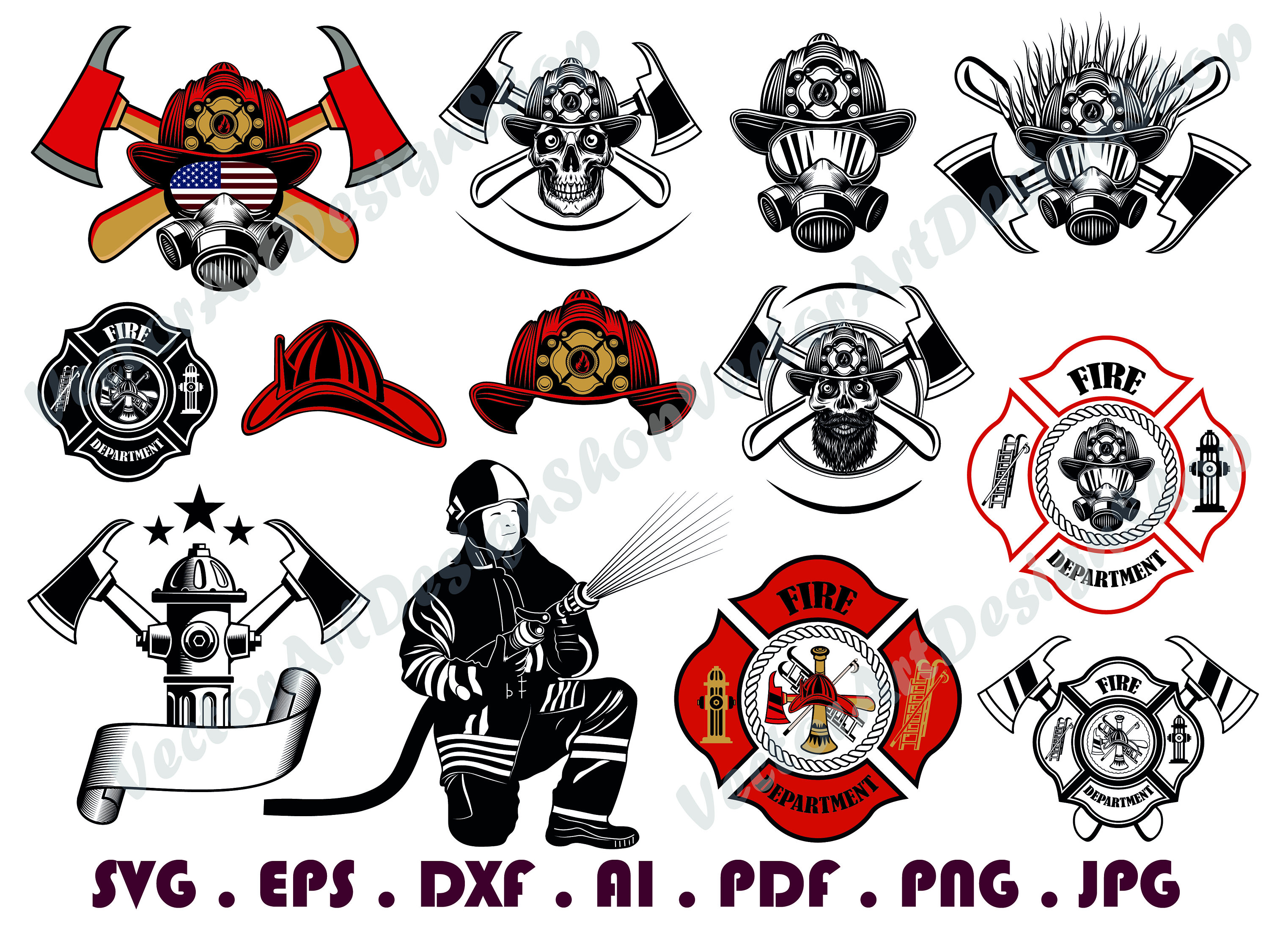 Firefighter Symbol Vector
