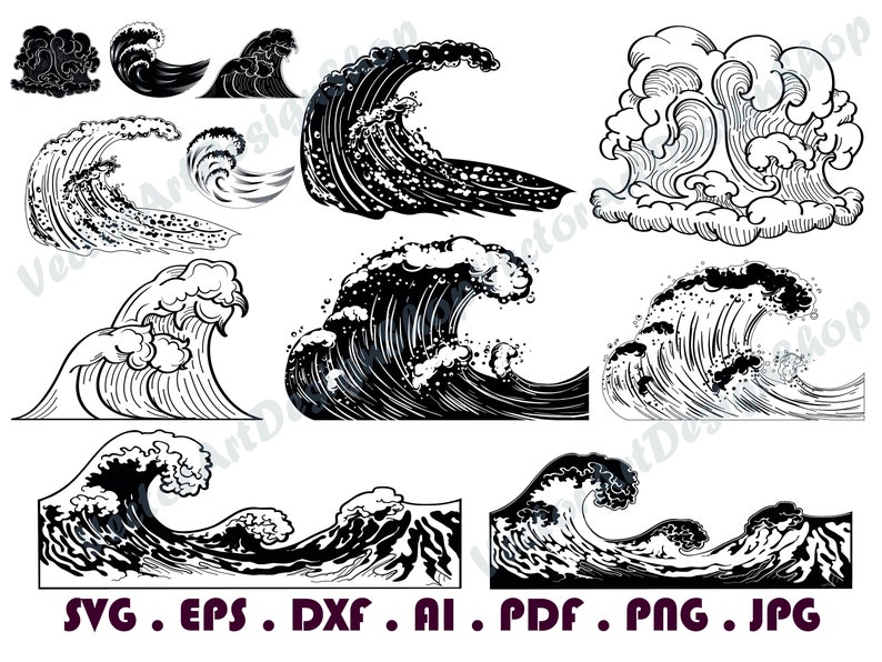 Waves Svg 3 Waves Svg Ocean Svg Sea Svg Waves Clipart - Etsy Canada