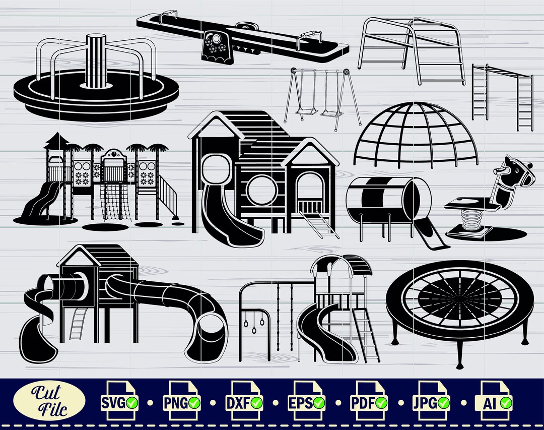 Playground SVG, Playground SVG, Kids Svg, Playground Clipart ...