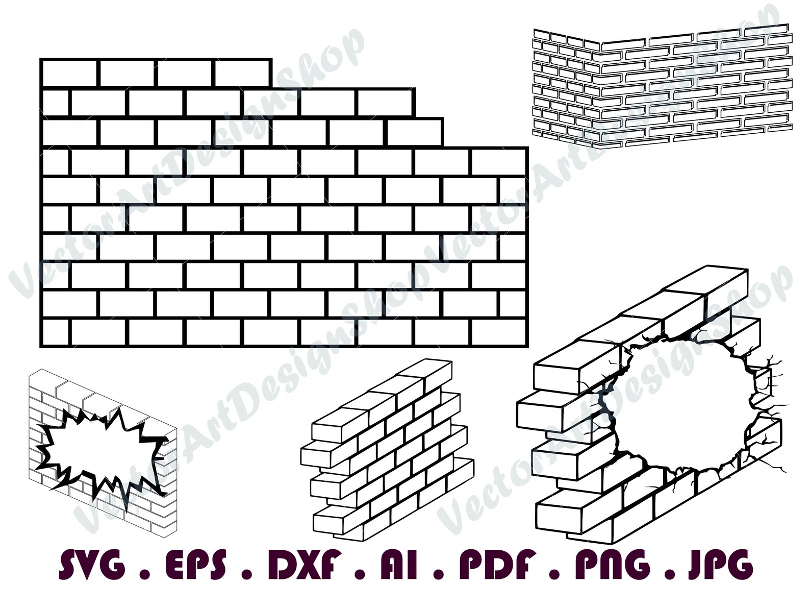 Brick Wall 2 SVG Brick Wall Svg Bricks Svg Brick Wall - Etsy Canada