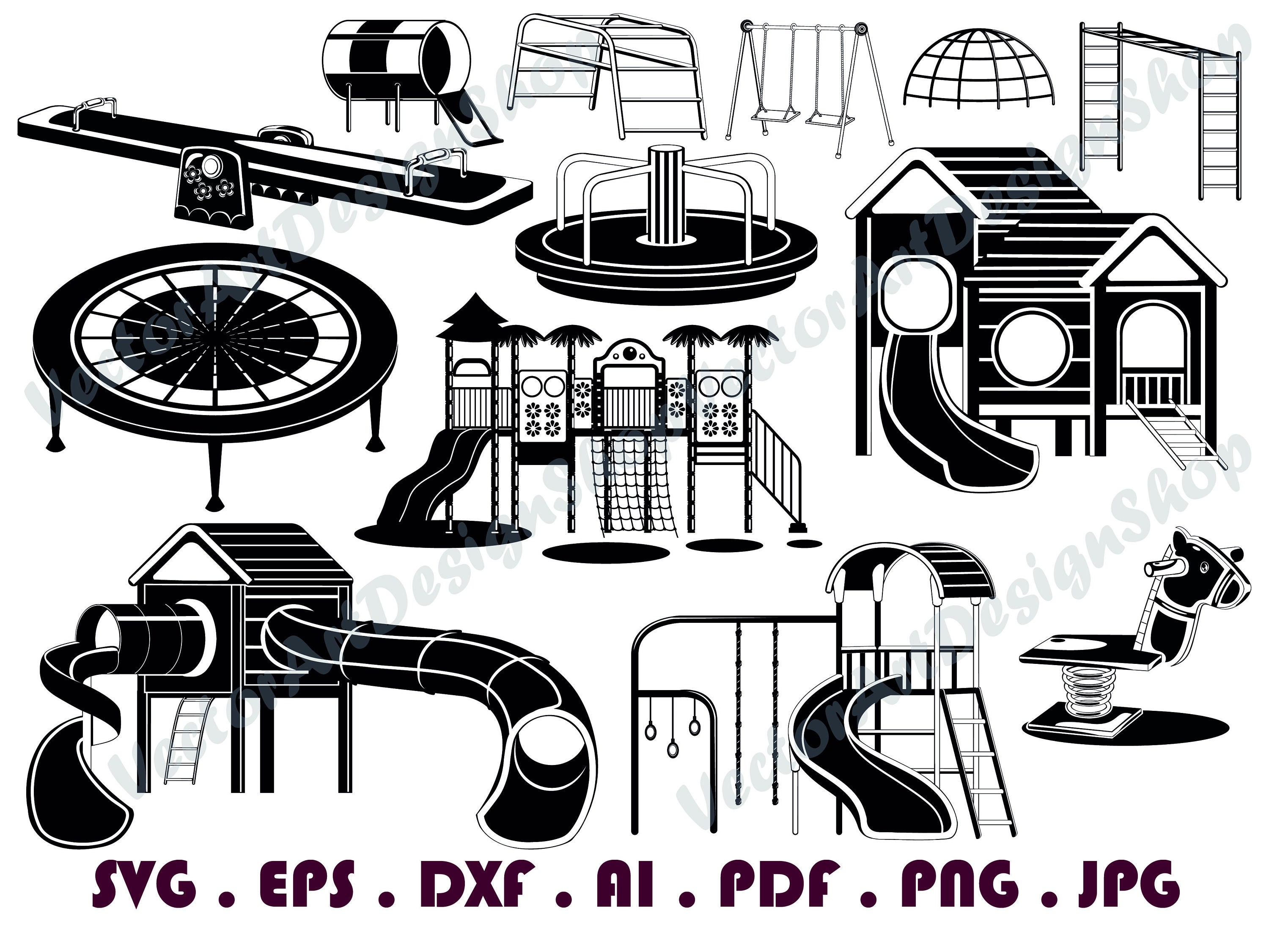 Playground 1 SVG Playground SVG Kids Svg Playground - Etsy Singapore