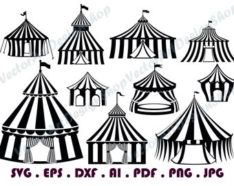 Three Ring Circus Clipart Black