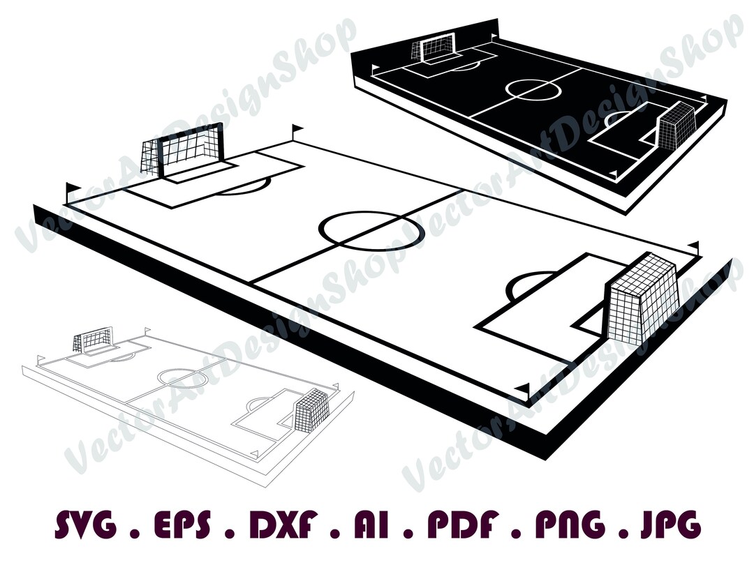 Soccer Field SVG, Soccer Field SVG, Soccer Field Clipart, Soccer Field ...