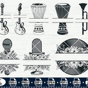 Music Logo SVG, Microphone Musical Note Cut File, Musical Notes ...