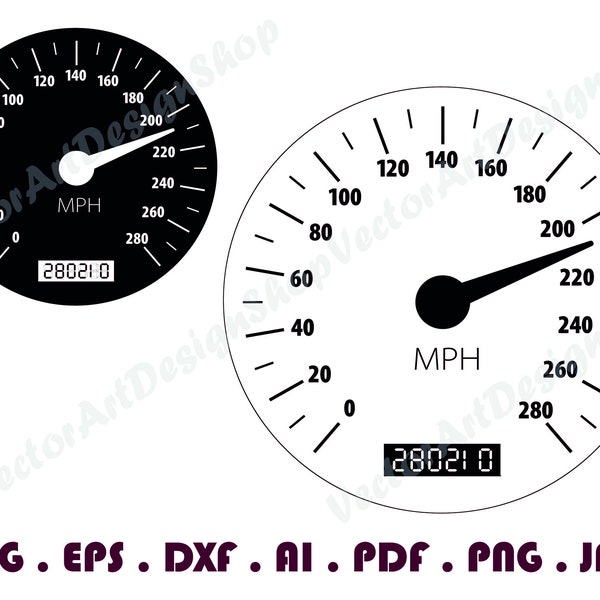 Speedometer Svg - Etsy