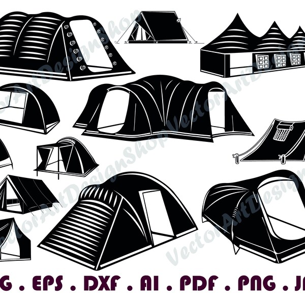 Camping Tent Svg - Etsy