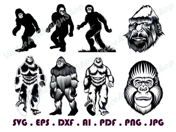 Finding Bigfoot Clipart