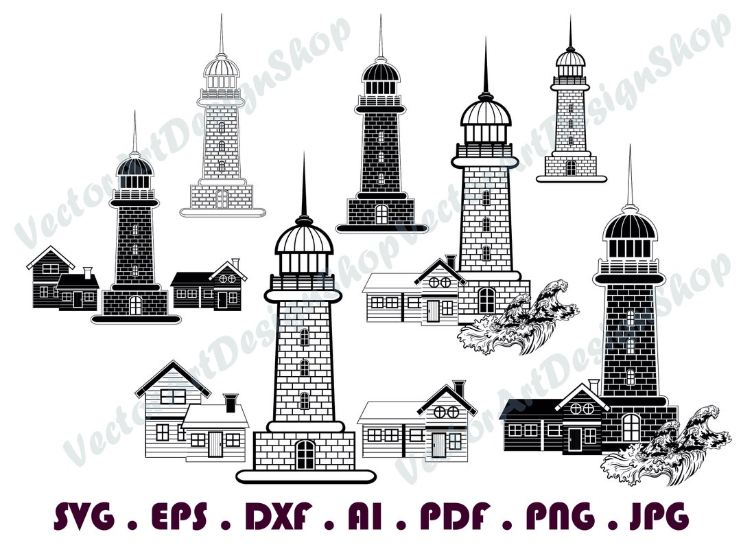 Lighthouse 3 SVG Lighthouse SVG Nautical Svg Lighthouse - Etsy