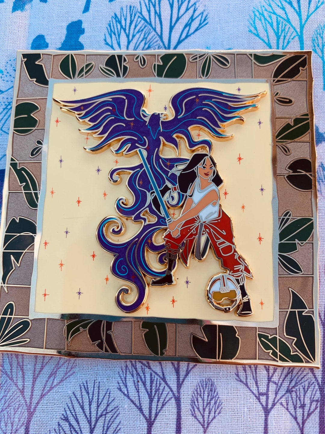Mulan , Disney Warrior,fantasy Pin , Art ,phoenix Bird - Etsy