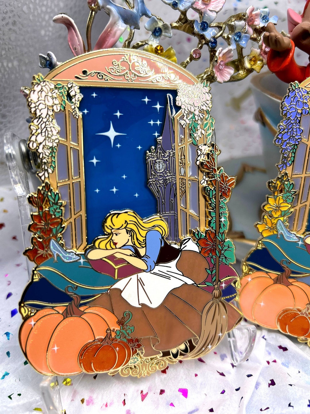 CINDERELLA /stained Glass Windows /after the Ball /OG Skirt /glass ...