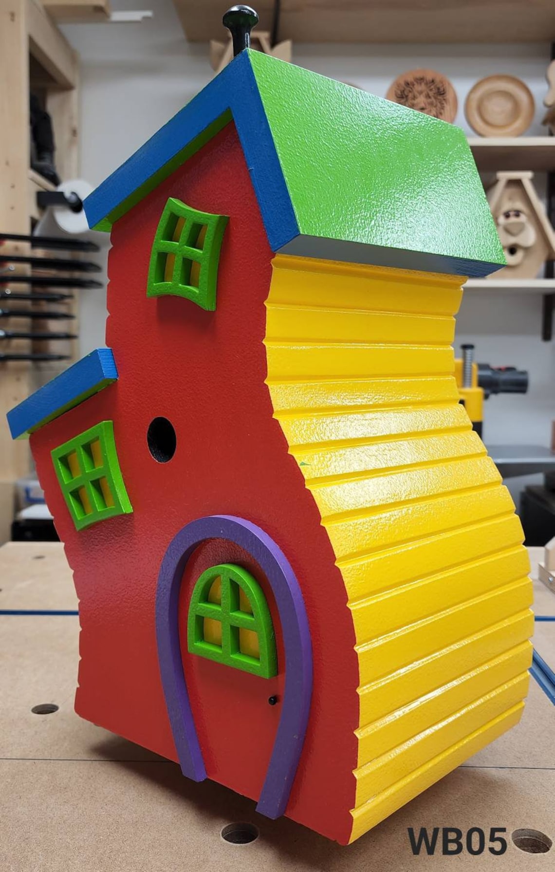 WHIMSICAL BIRDHOUSE. Wacky Birdhouse. Wood Birdhouse. Painted Birdhouse ...