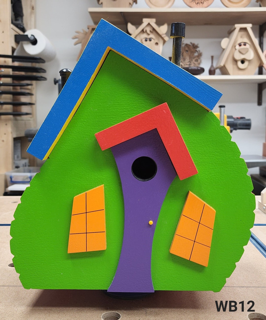 WHIMSICAL BIRDHOUSE. Wacky Birdhouse. Wood Birdhouse. Painted Birdhouse ...