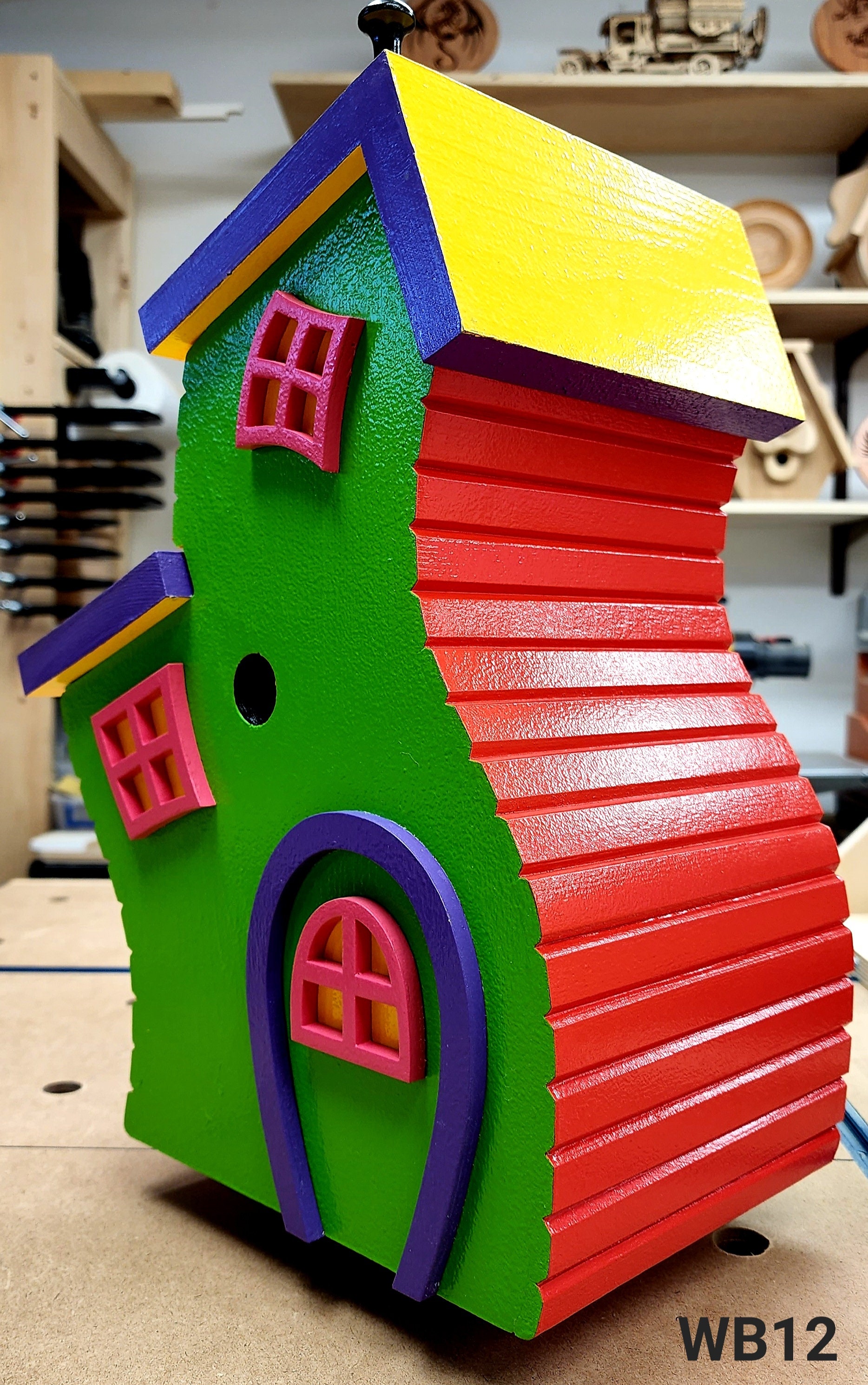 WHIMSICAL BIRDHOUSE. Wacky Birdhouse. Wood Birdhouse. Painted Birdhouse ...