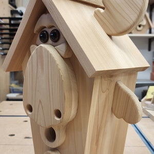 CEDAR BIRDHOUSE. Moose Birdhouse. Animal Birdhouse. Whimsical Birdhouse ...