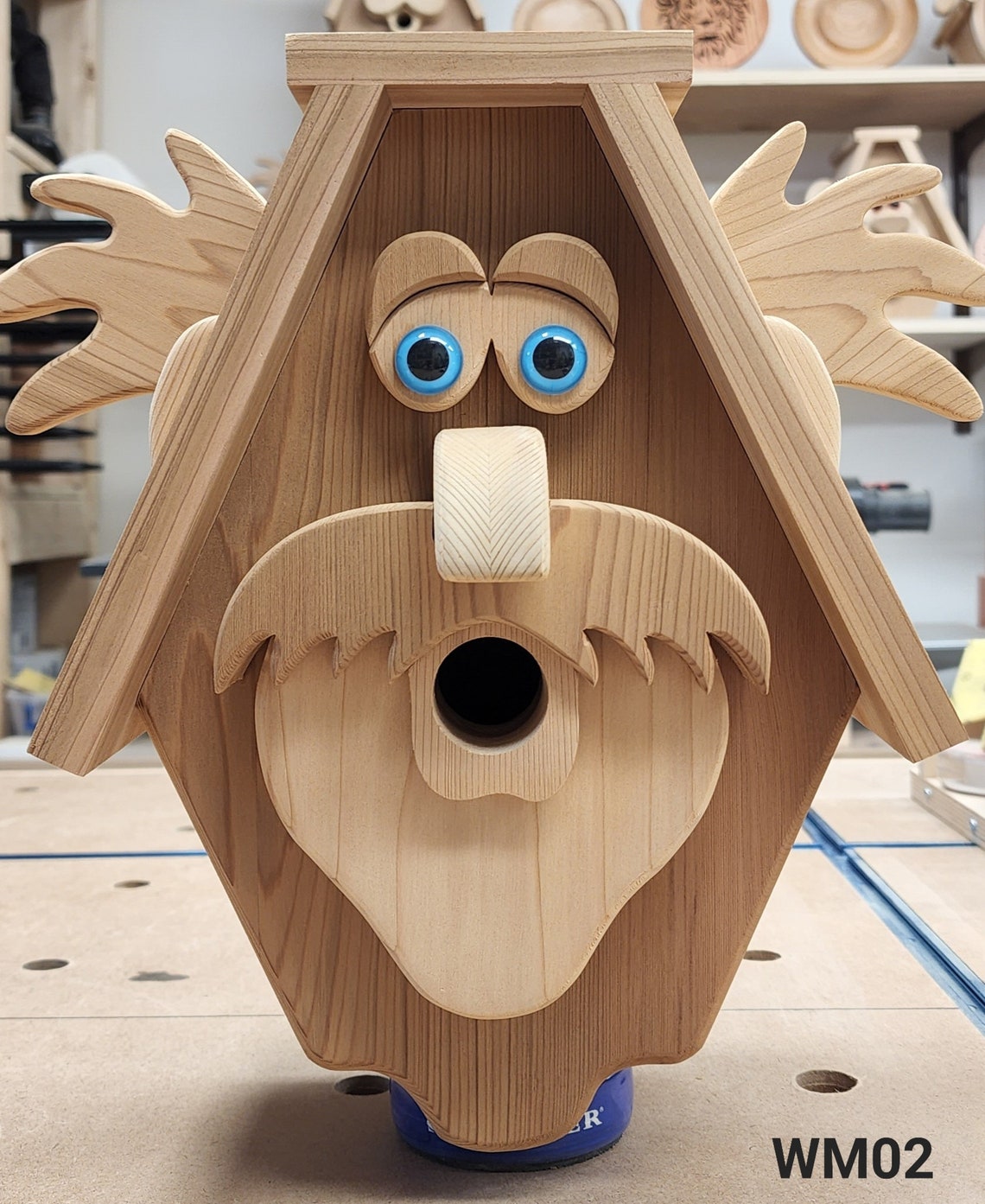 CEDAR BIRDHOUSE. Weird Man Birdhouse. Wacky Birdhouse. Whimsical ...