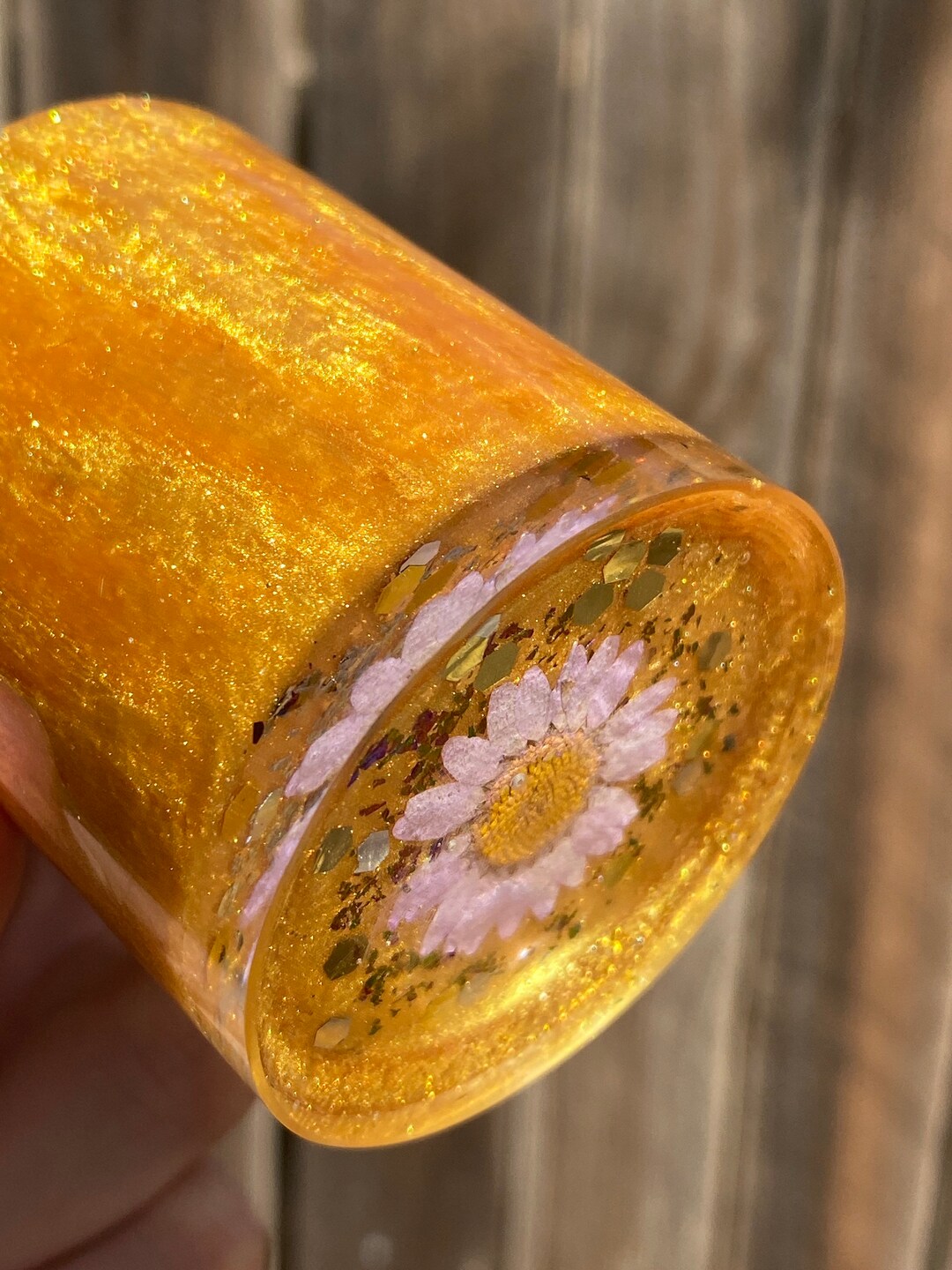 Small Gold Resin Pencil/pen Holder - Etsy