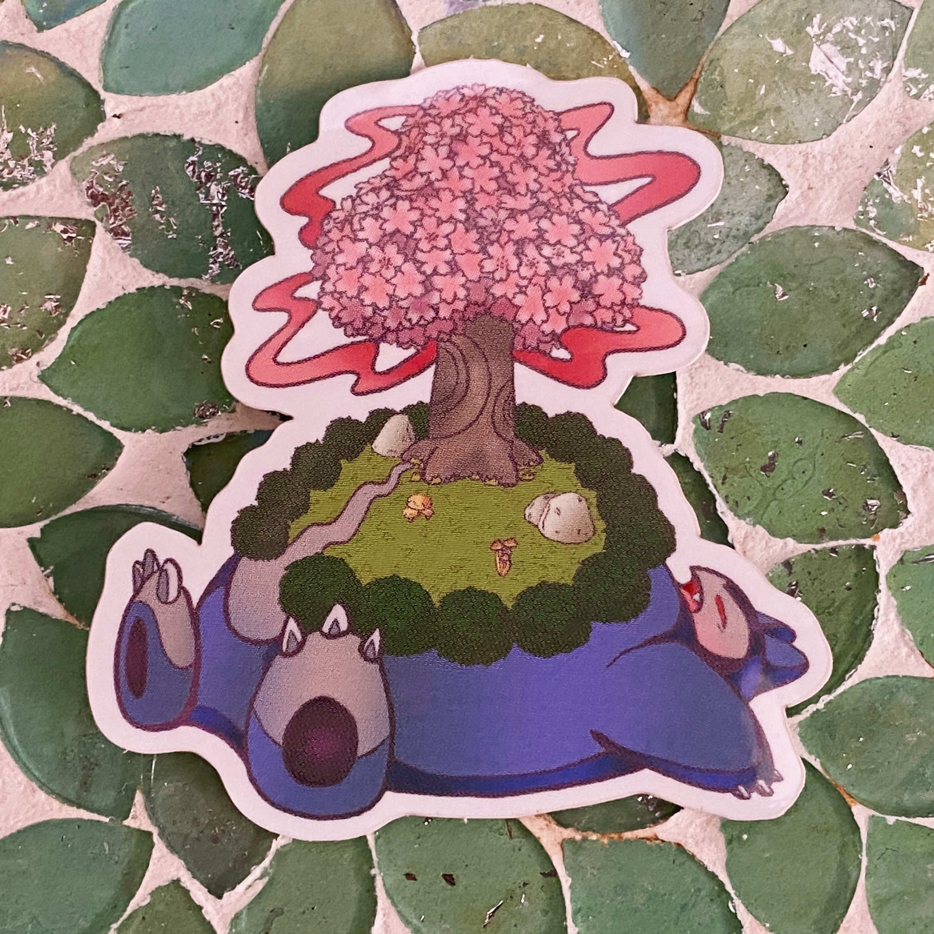 Snorlax Gigantamax X ACNH Fan Art Slap Sticker - Etsy