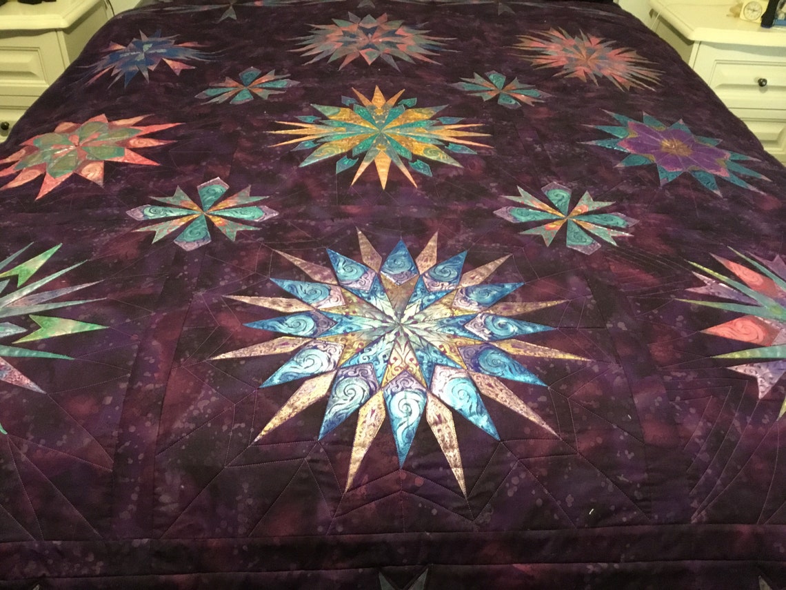 Shimmering Stars Quilt - Etsy