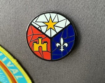 Acadian Flag Sticker - Acadian Stained Glass Company Logo Sticker - Etsy