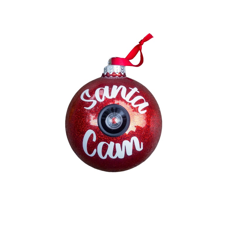 Santa Cam Ornament With Real Camera Lens Santa Cam Santa Cam Ornament ...