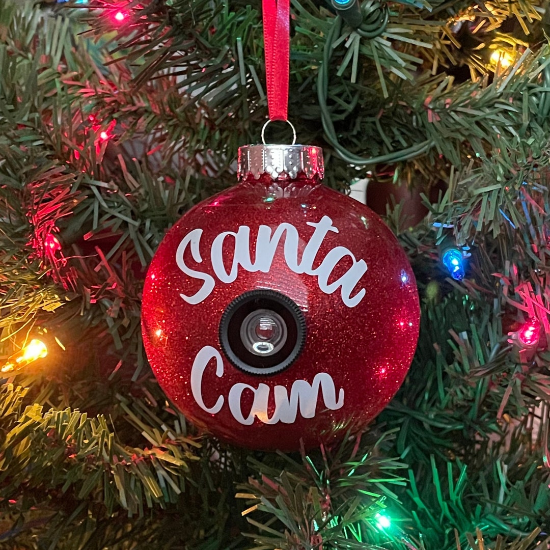 Santa Cam Ornament With Real Camera Lens Santa Cam Santa Cam Ornament ...