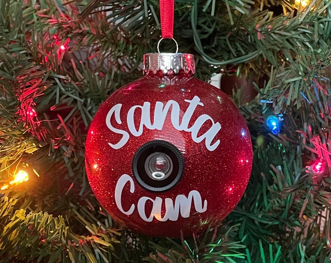 Santa Cam Ornament With Real Camera Lens | Santa Cam | Santa Cam ...