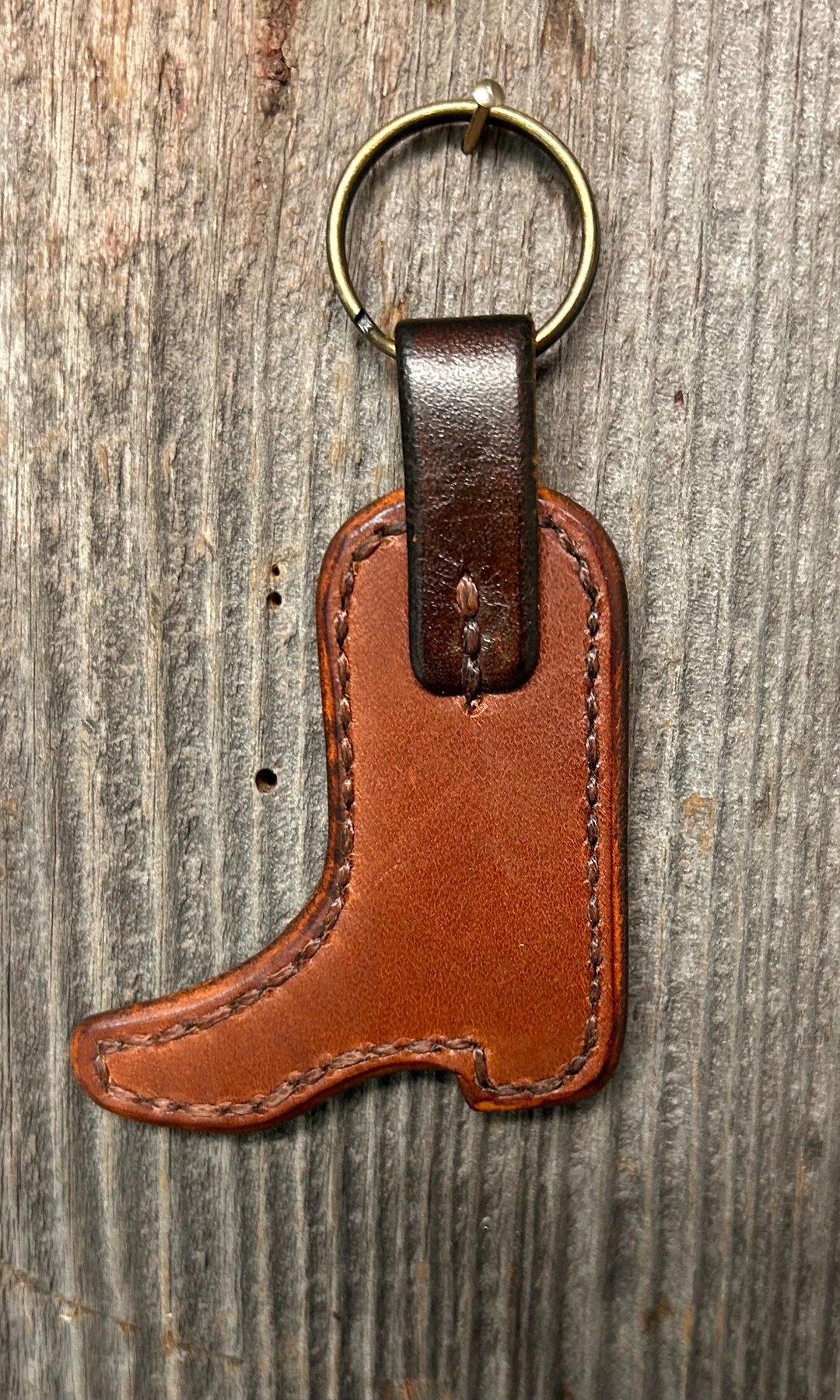 Leather Boot Keyring - Etsy