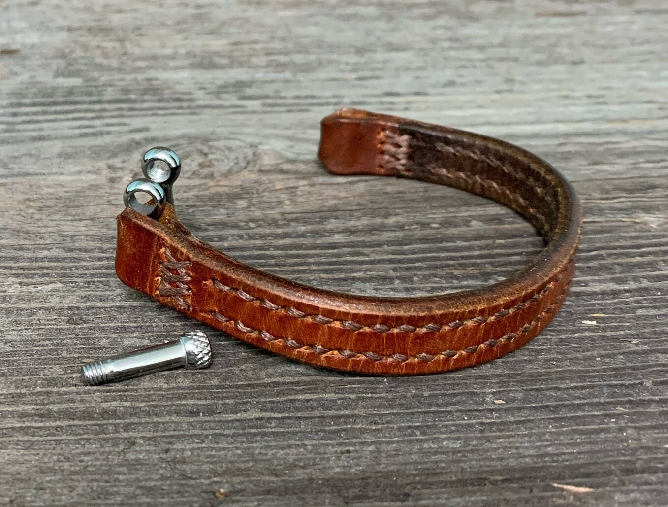 Leather Cuff Bracelet - Etsy