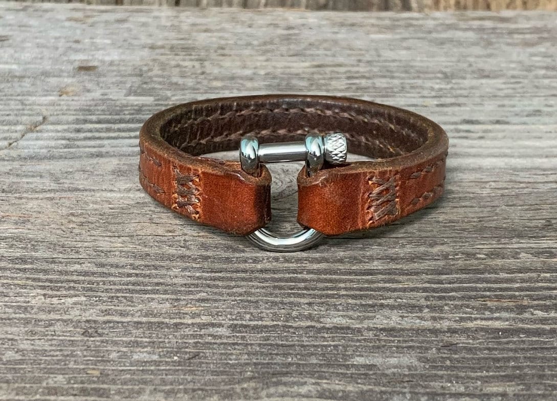 Leather Cuff Bracelet - Etsy