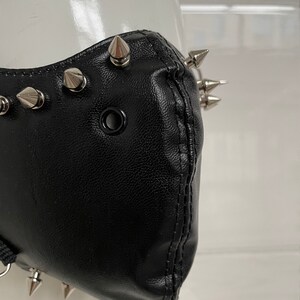 Gothic Leather Face Mask Pattern Leather Face Mask Halloween Party - Etsy