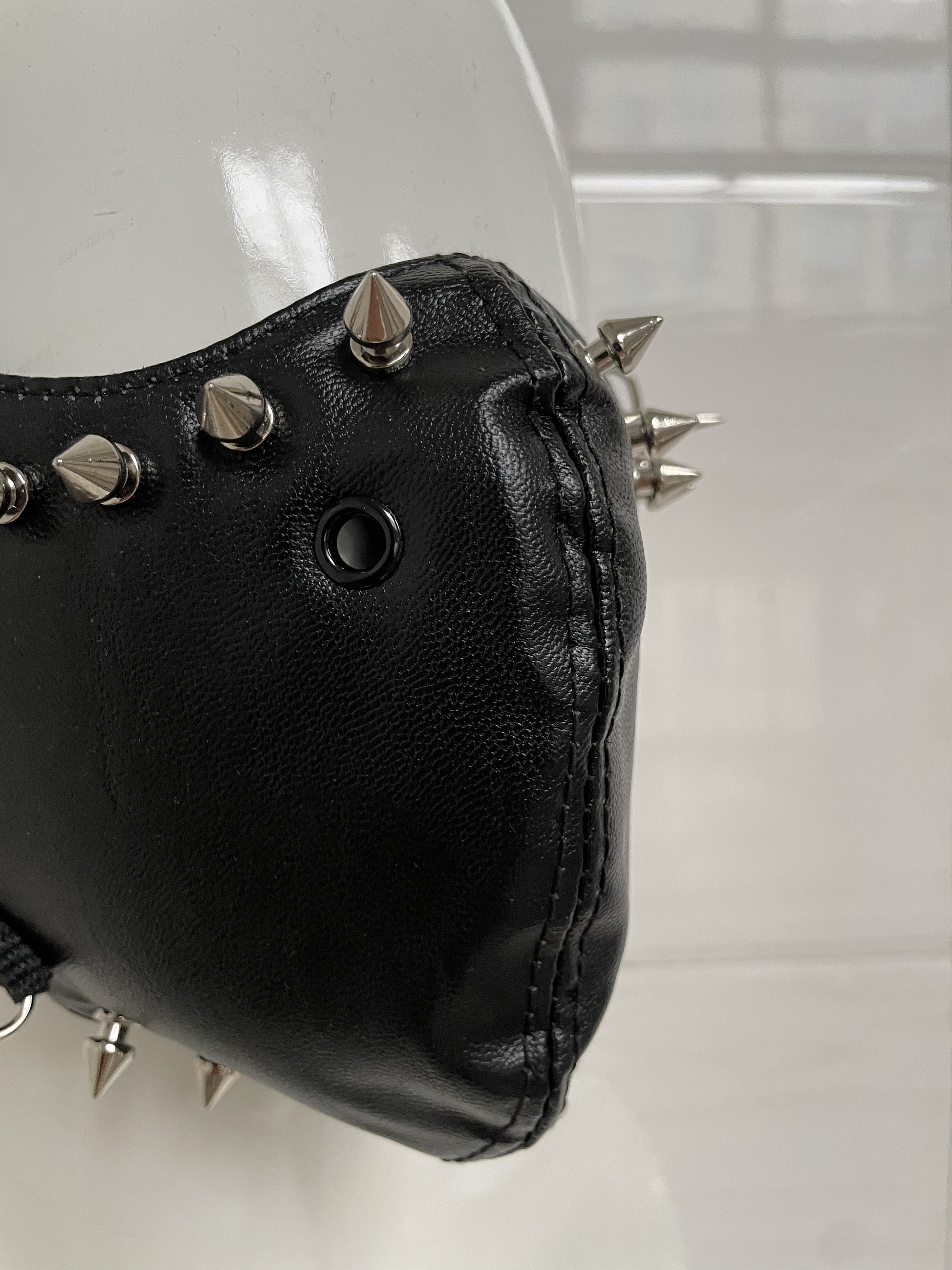 Gothic Leather Face Mask Pattern Leather Face Mask Halloween Party - Etsy