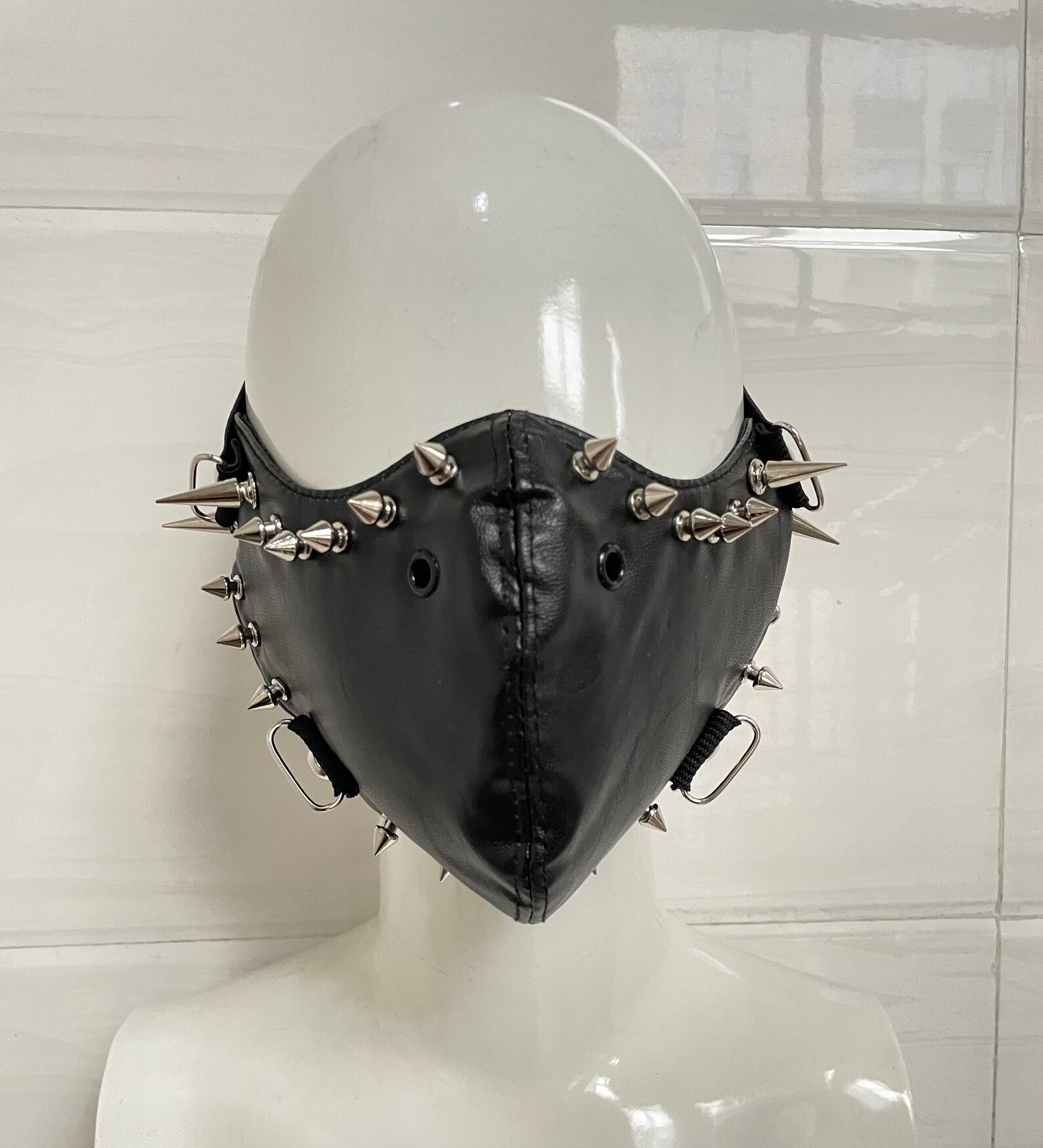 Gothic Leather Face Mask Pattern Leather Face Mask Halloween Party - Etsy