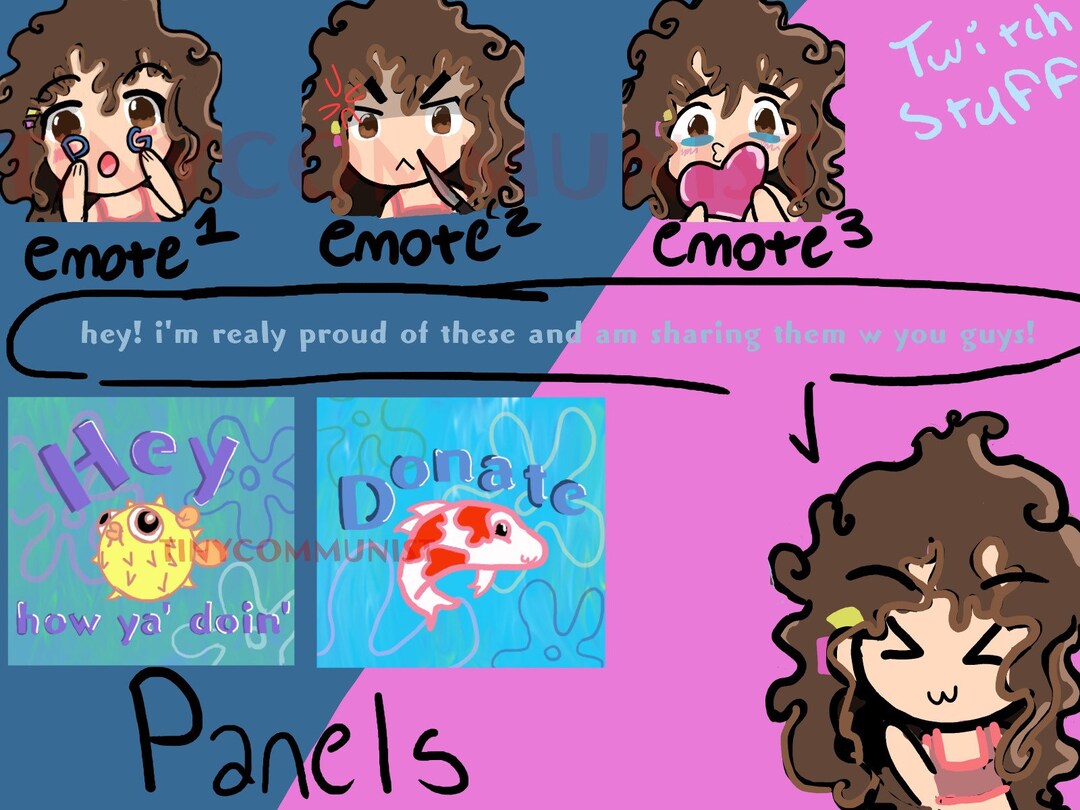 Twitch Emotes / Panel Commissions ! - Etsy